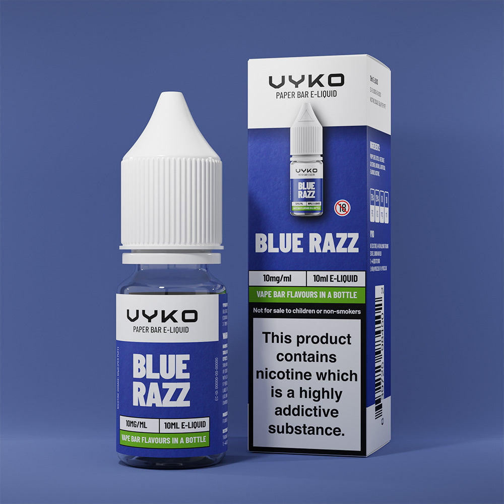 VYKO Bar Blue Razz 10ml Nicotine Salt E-Liquid | UK ECIG STORE – VYKO Store