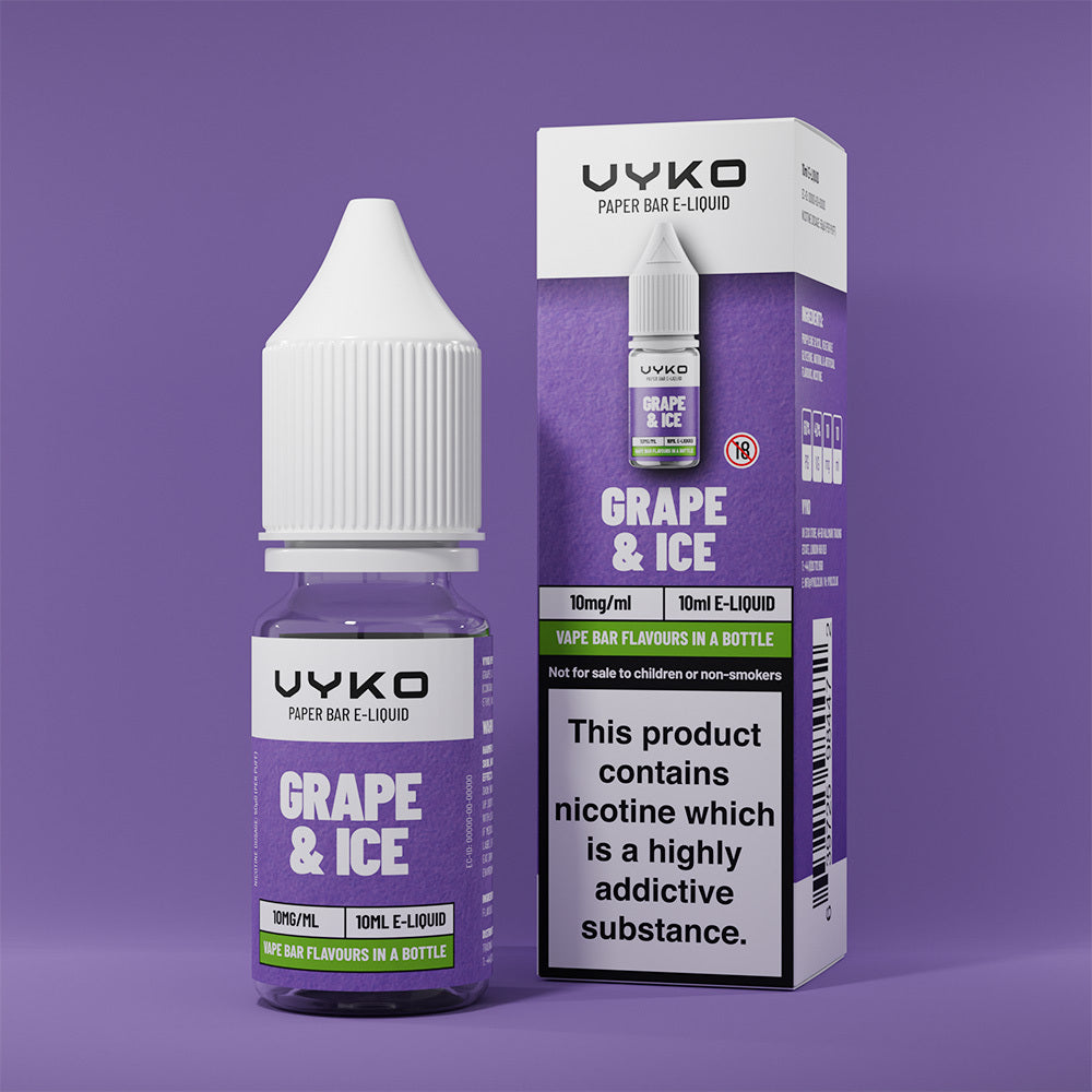 VYKO Bar Grape & Ice 10ml Nicotine Salt E-Liquid | UK ECIG STORE – VYKO ...