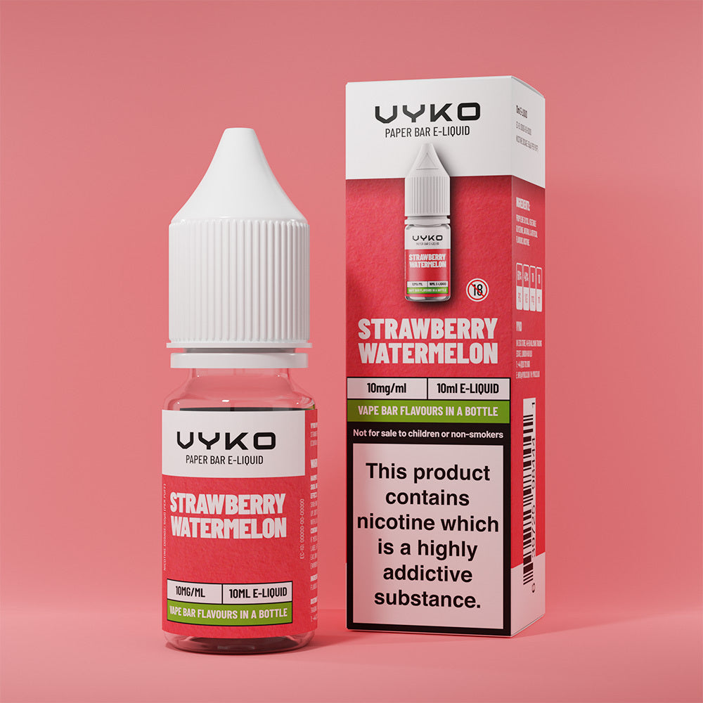 VYKO Bar Strawberry Watermelon 10ml Nicotine Salt E-Liquid | UK ECIG ...